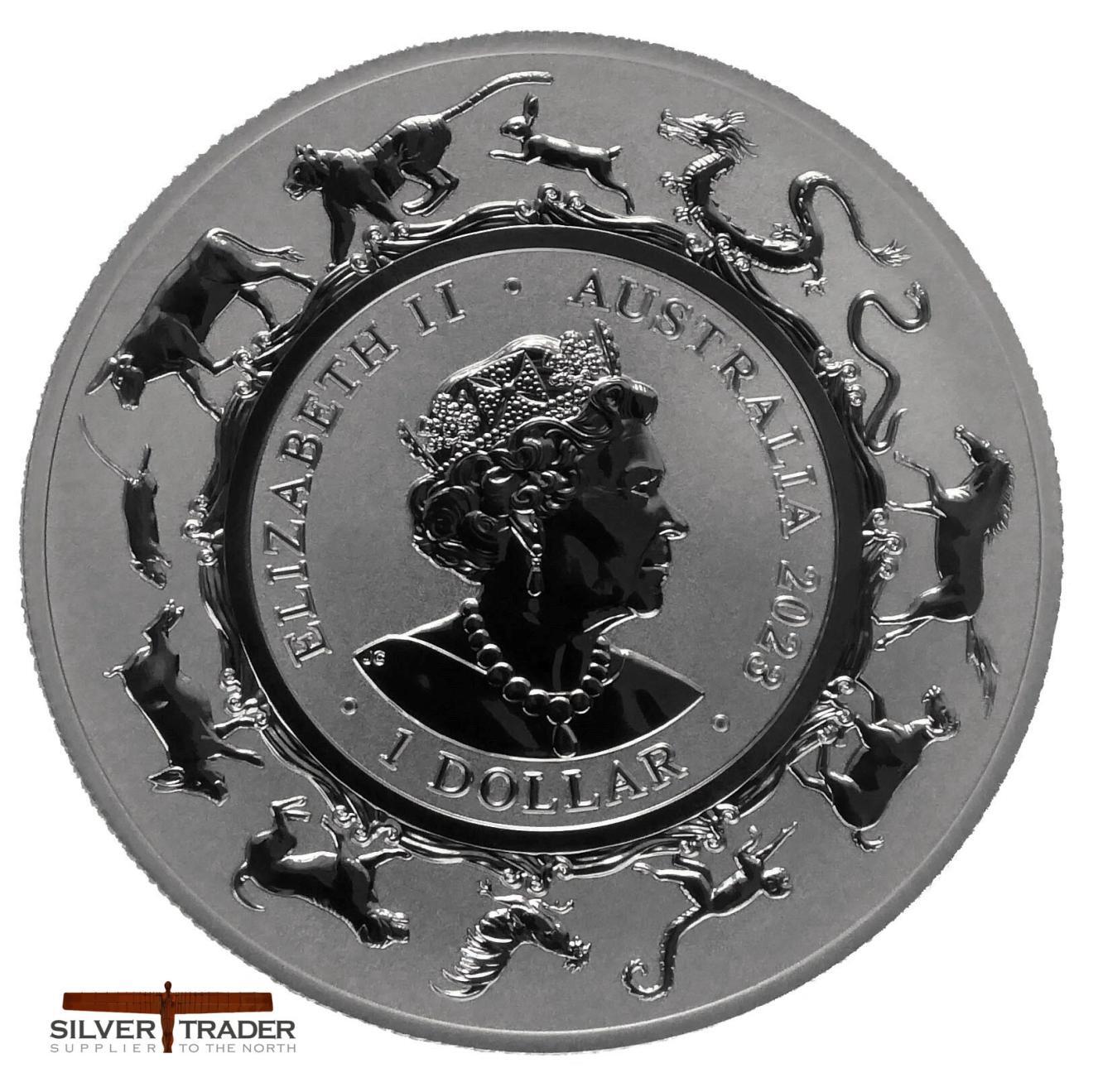 2023 Australian Ram Lunar Rabbit 1oz Silver Bullion Coin