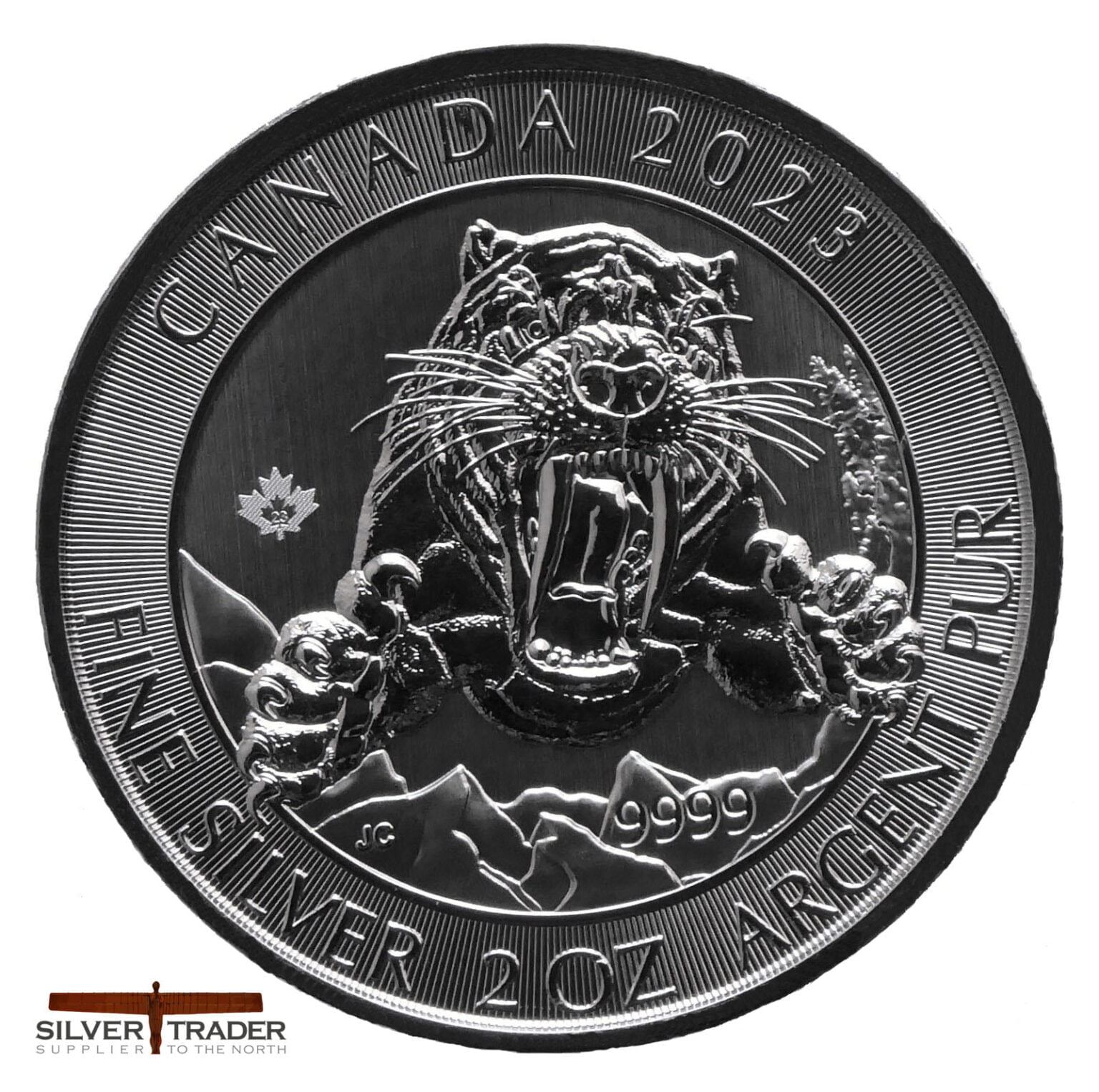 2024 Canadian Woolly Mammoth 2oz Silver Bullion Coin