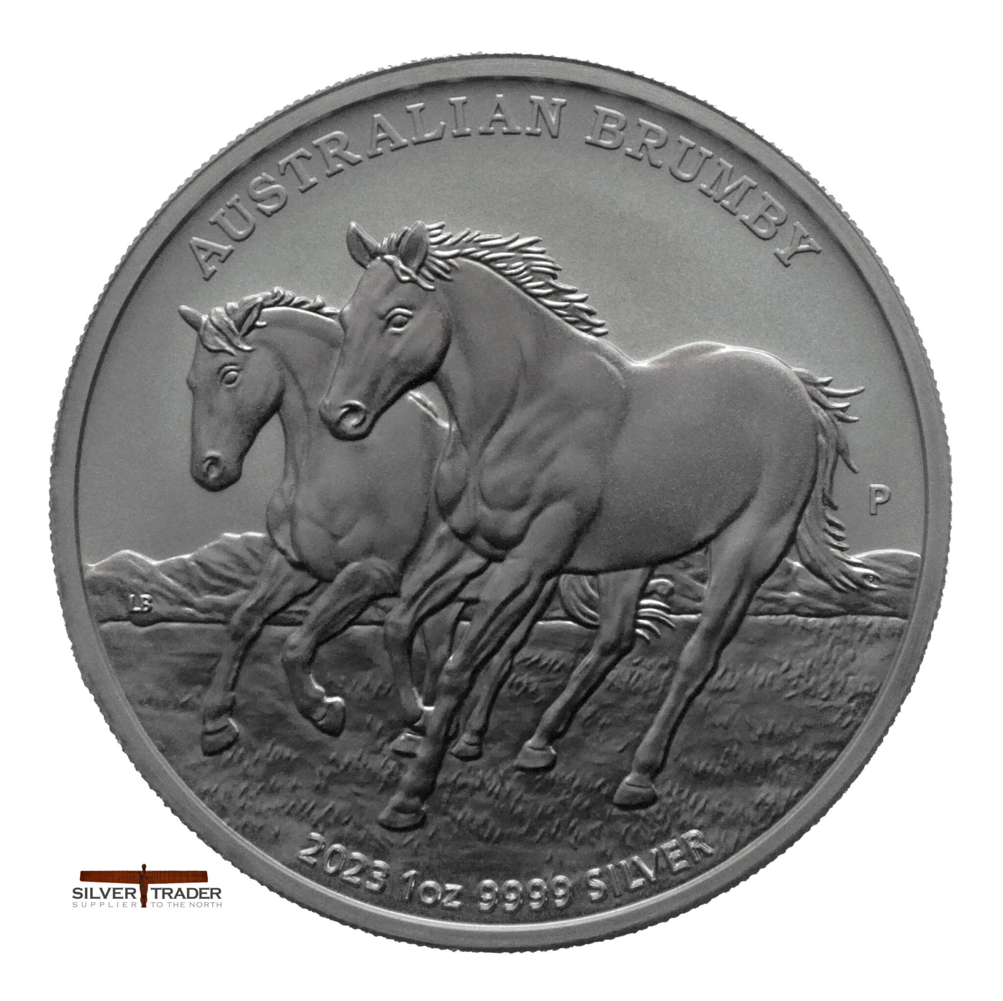 2023 Australian Brumby Horse 1 oz Silver Bullion Coi