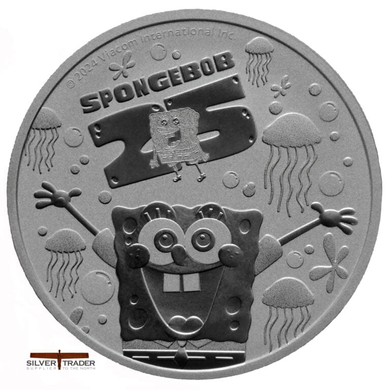 2024 Spongebob Squarepants 1oz Silver Bullion Coin