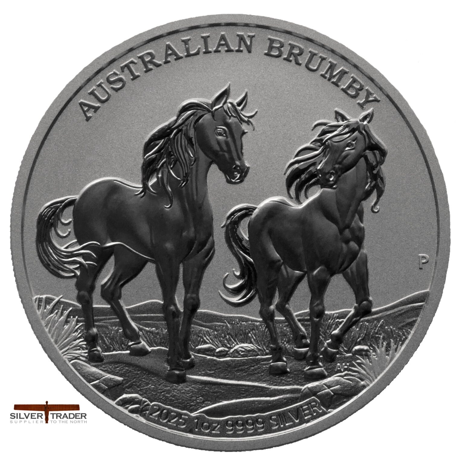 2025 Australian Brumby Horse 1 oz Silver Bullion Coi