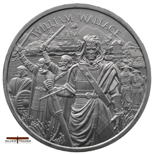 2026 William Wallace Legendary Warriors 1oz Silver Bullion Round
